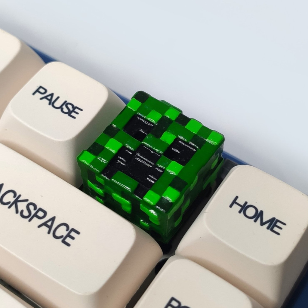 Keycap Tecla Artesanal - Creeper Minecraft | Shopee Brasil
