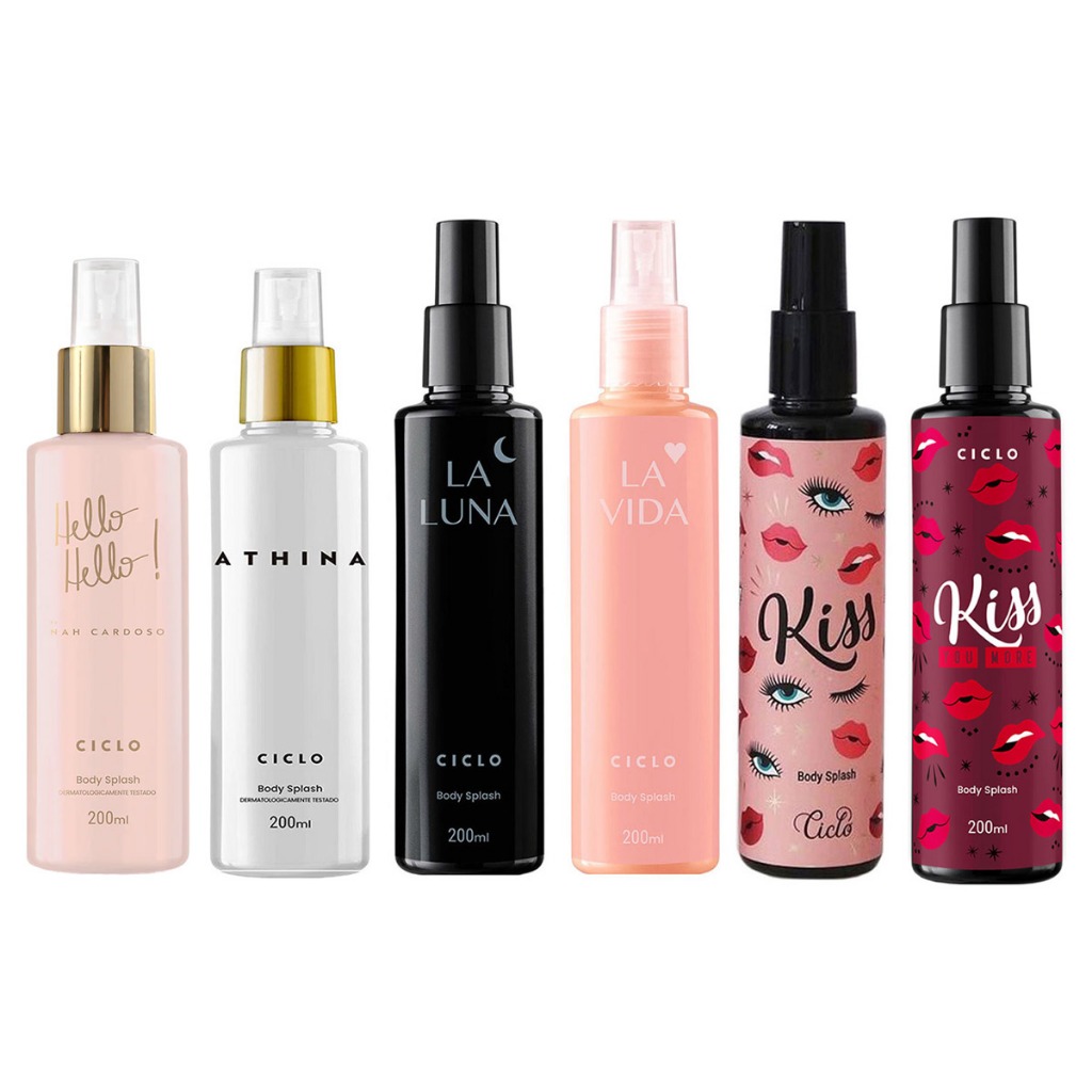 Body Splash Ciclo Hello Hello, Kiss, La Vida, La Luna, Kiss You More ...