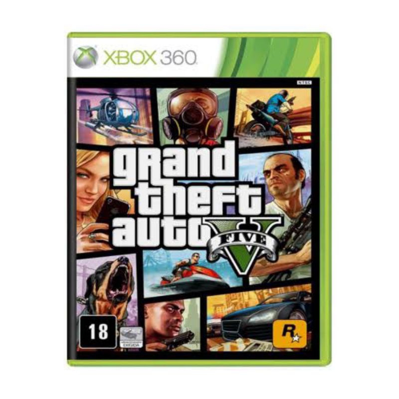 Grand Theft Auto V GTA V LT3.0 Xbox 360 com capa | Shopee Brasil