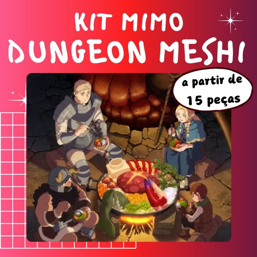 Kit mimo anime Dungeon Meshi - a partir de 15 peças - Dungeon Meshi ...