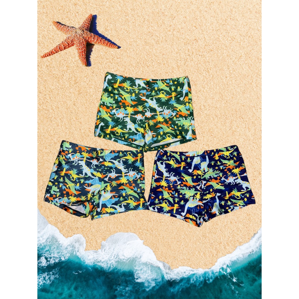 Sunga Boxer Infantil Juvenil Criança Proteção Uv+ Praia Nataçao Short ...