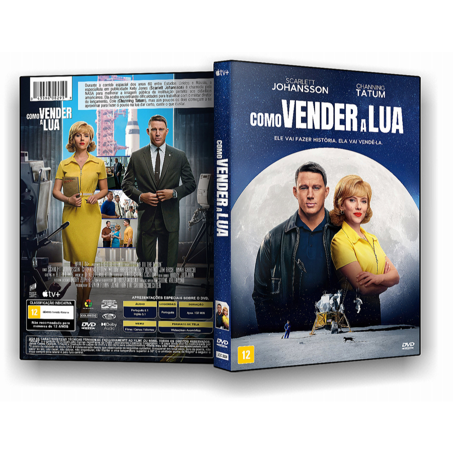DVD - Como Vender a Lua (2024)DUBLADO E LEGENDADO | Shopee Brasil