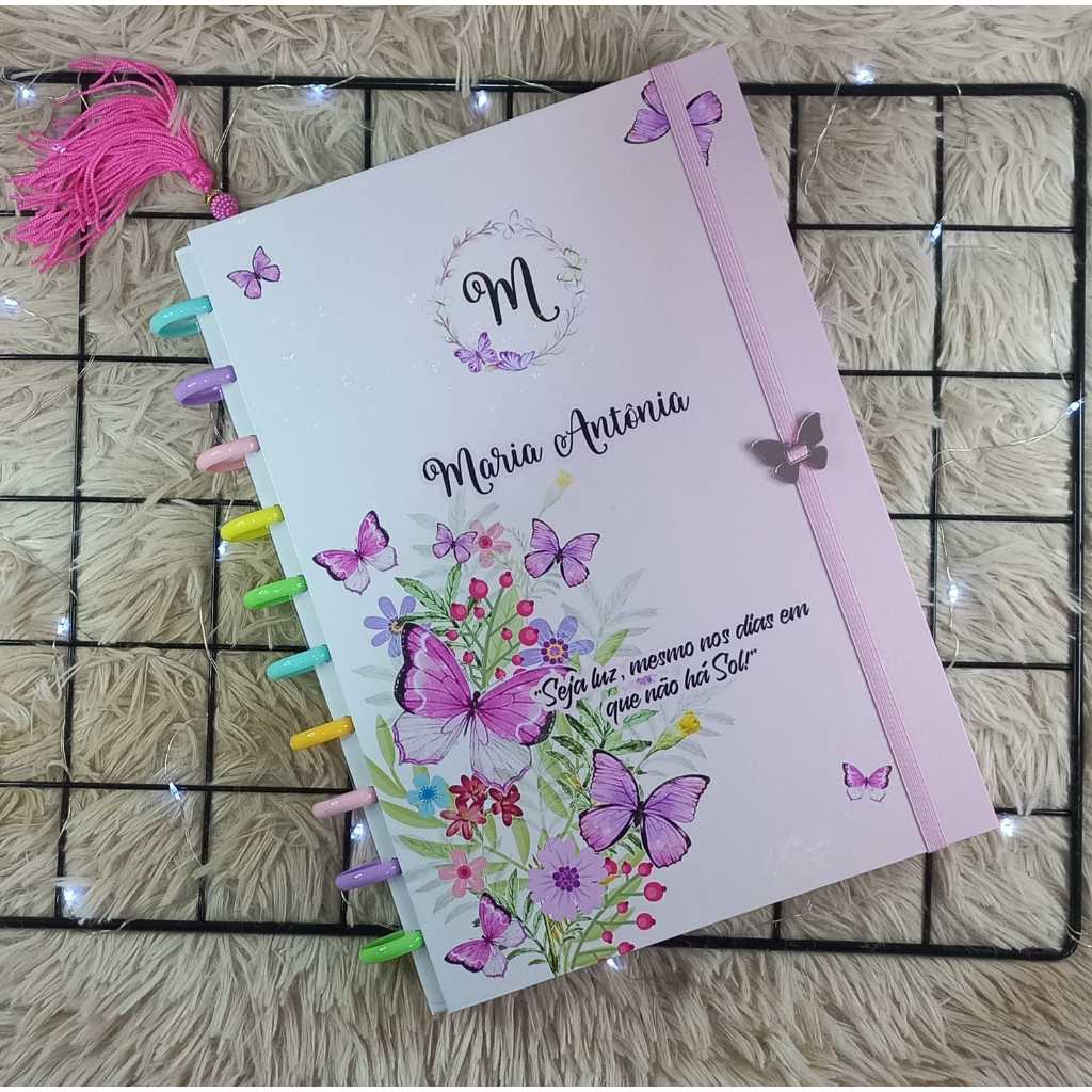Caderno Inteligente Universitário 5 Matérias Personalizado com Nome e ...