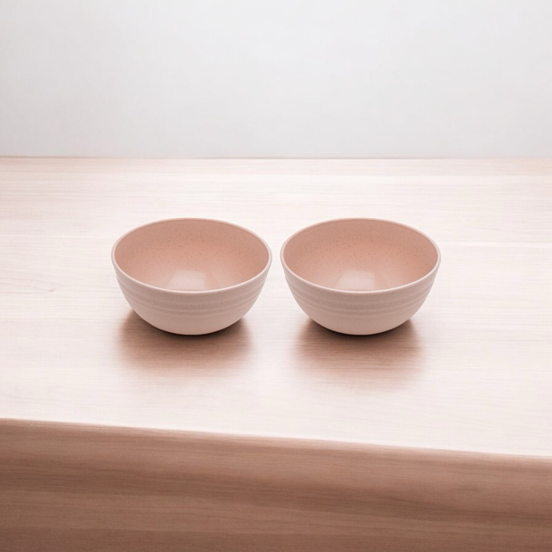 Conjunto 2 bowls de bambu ecológico Lines bege 15x7,5 cm | Shopee Brasil