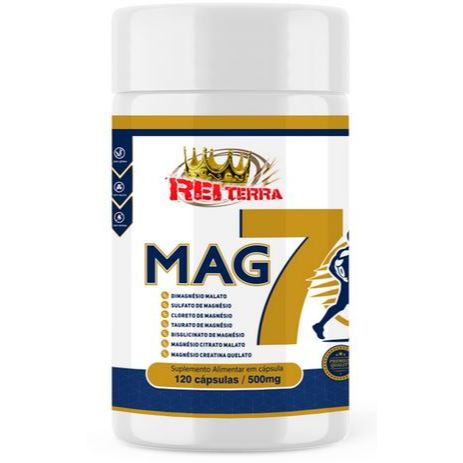 Mag 7 - 120 caps - 7 Magnésios - Rei Terra | Shopee Brasil