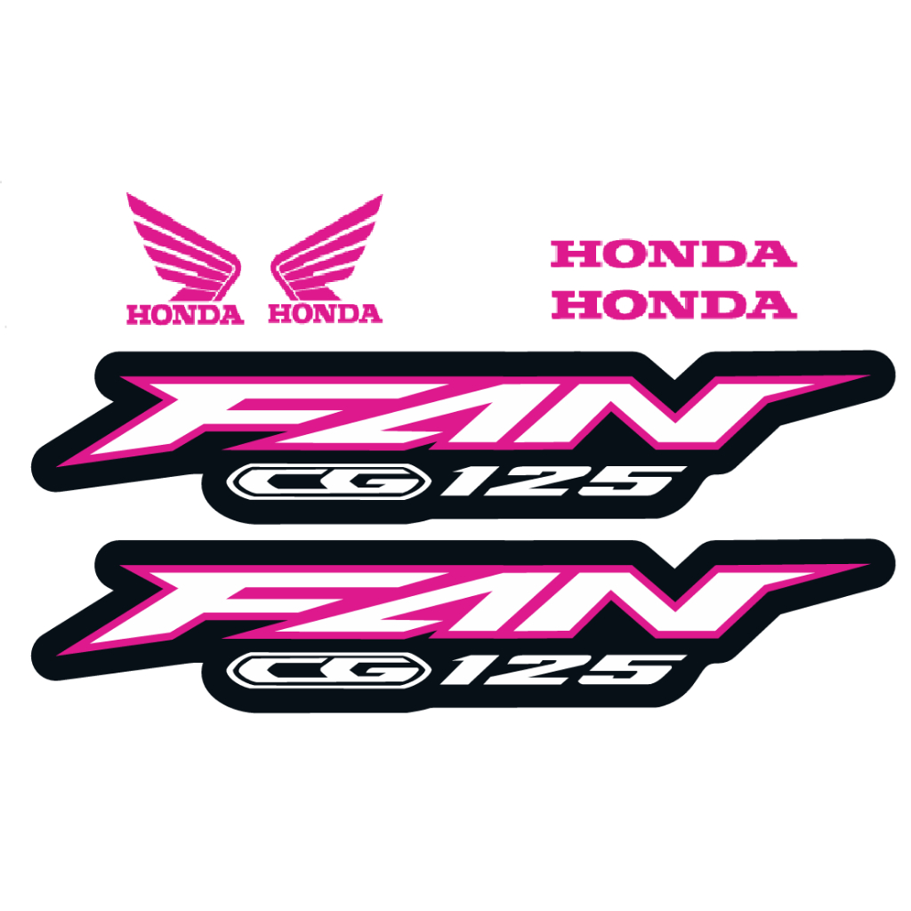 Faixa Adesivo Completo Kit Honda Cg Fan 125 2022 2023 2024 | Shopee Brasil