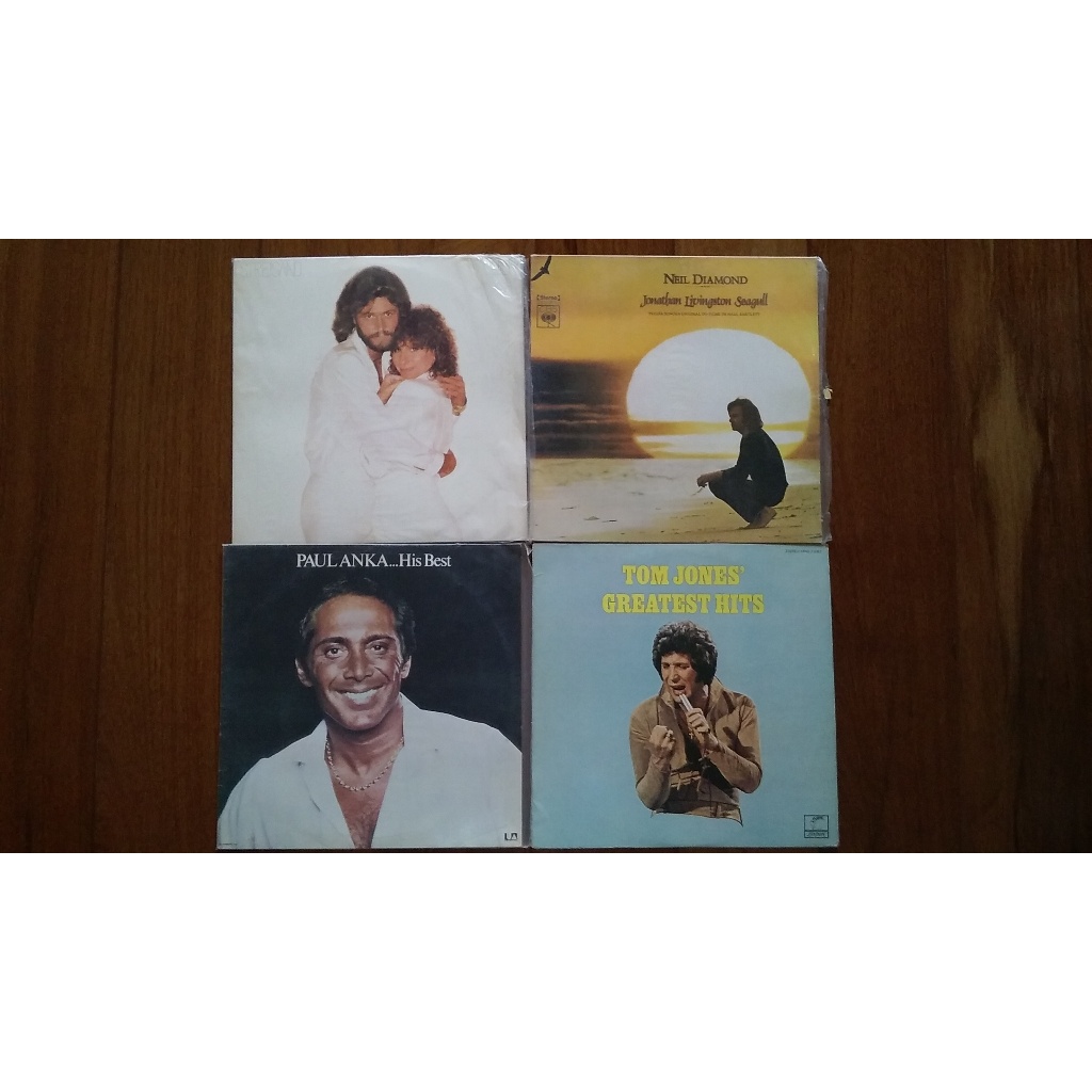 Barbra Streisand Paul Anka Tom Jones Neil Diamond 4 lps | Shopee Brasil