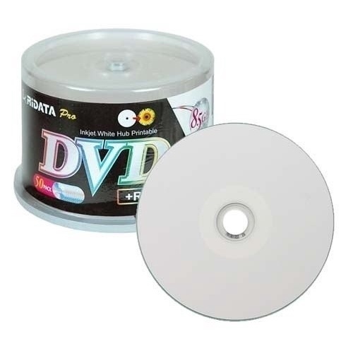 10 Dvd+r Dl 8.5gb 8x Printable Ridata Dual Layer Id Ritek | Shopee Brasil