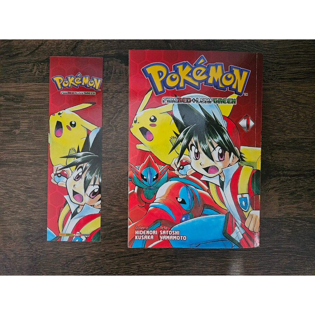 Mangá Pokemon Fire Red & Leaf Green Vol. 01 Com Marca Página | Shopee ...