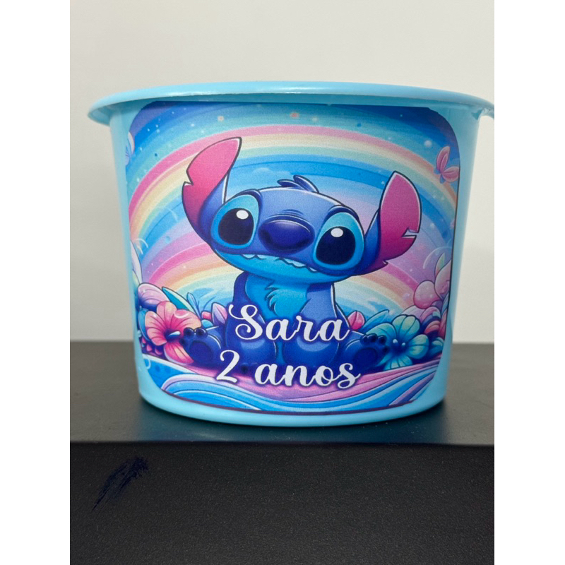 20 balde pipoca personalizado stich | Shopee Brasil