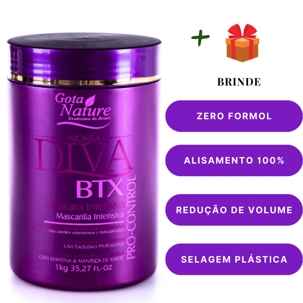 Botox Capilar Orgânico Nossa Diva Sem Formol 1KG | Shopee Brasil