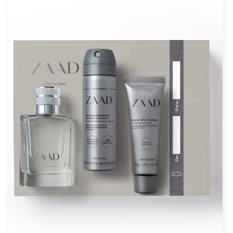 Kit Presente Zaad (3 Itens) | Shopee Brasil