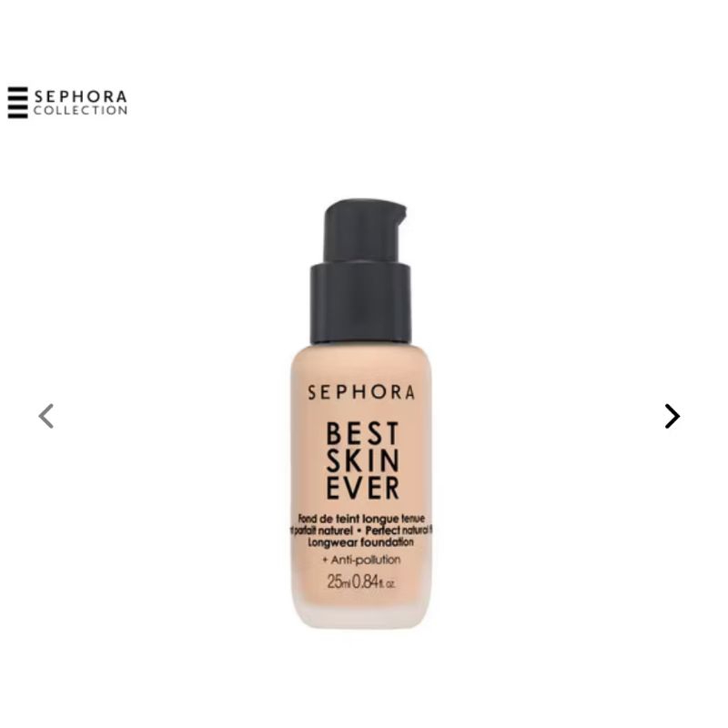 base líquida sephora collection best skin ever foundation | Shopee Brasil