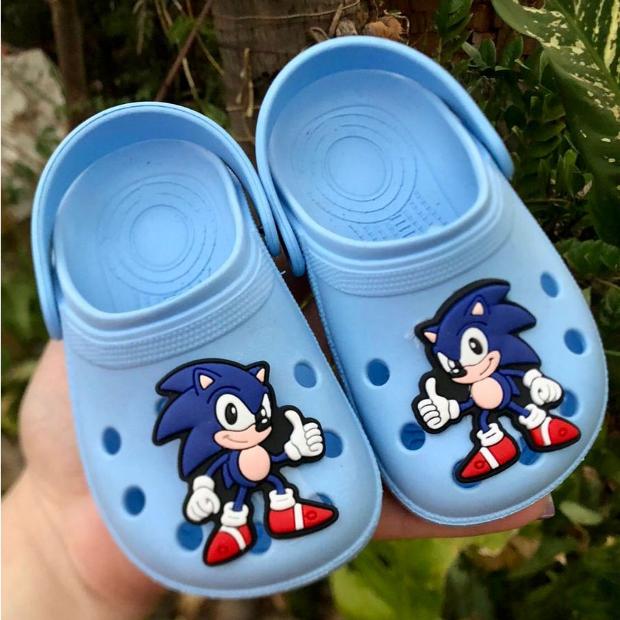Babuche Crok Fofo Sonic Sensação do momento Antiderrapante envio 24hrs ...