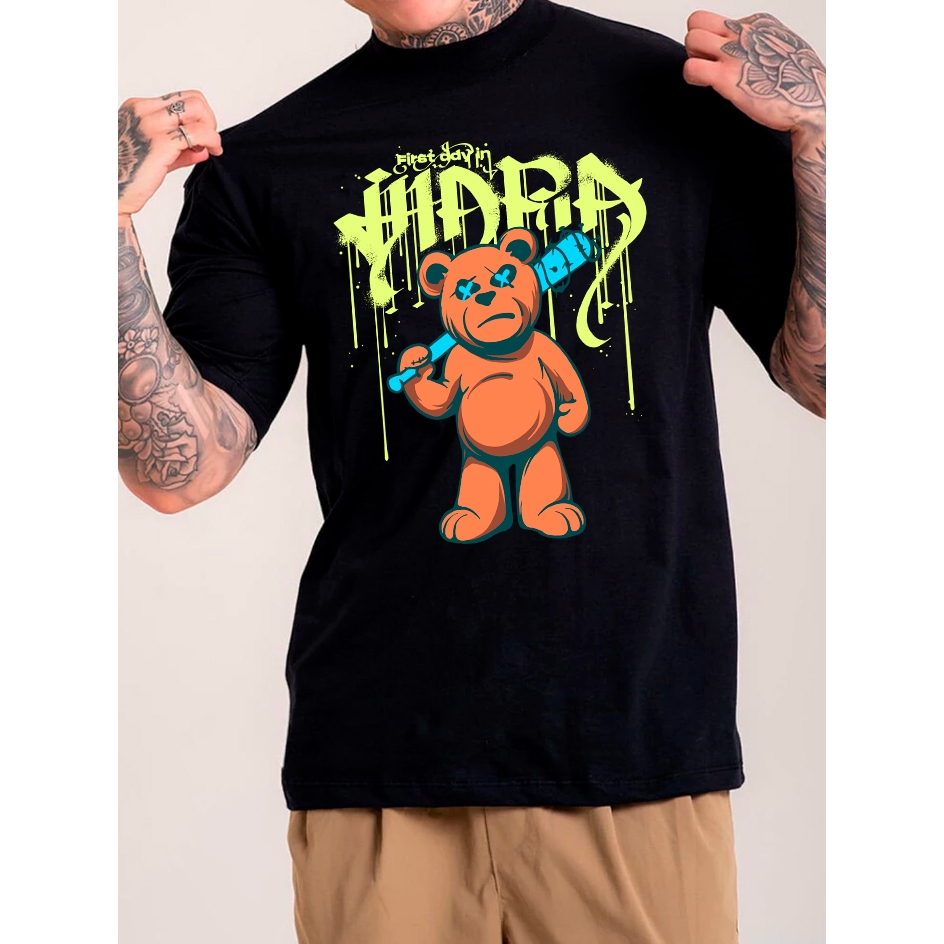 Blusa Oversized com Urso Ted Gangster para Looks Casuais e Atemporais ...