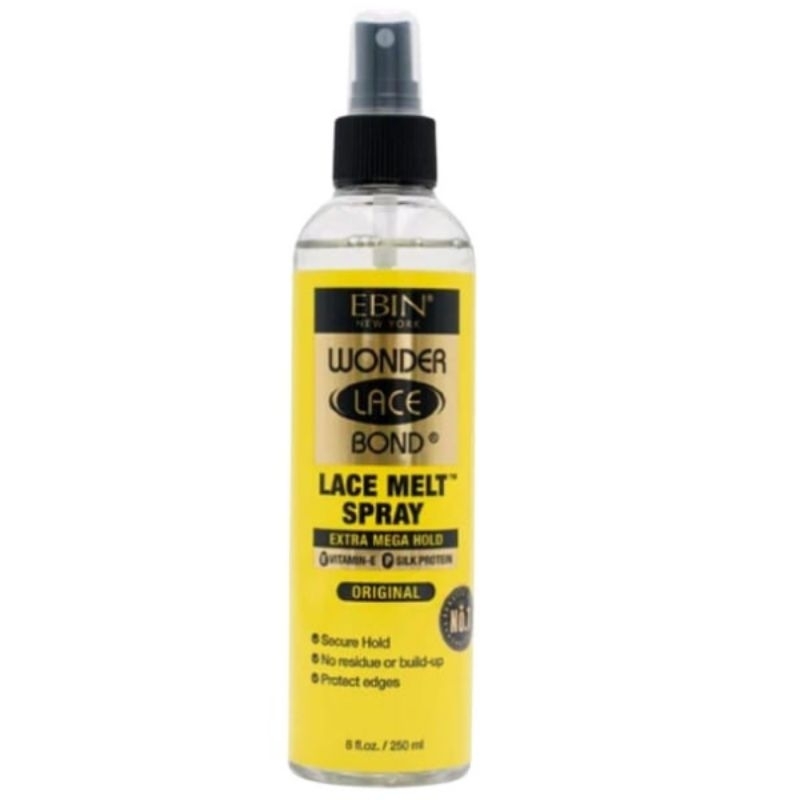 A Cola Lace Melt Spray Original Ebin Wonder Lace Bond 250ml | Shopee Brasil