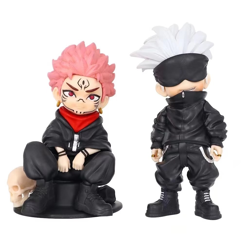 2 Action Figure de Sukuna e Satoro Gojo de Jujutsu Kaizen minifigure ...