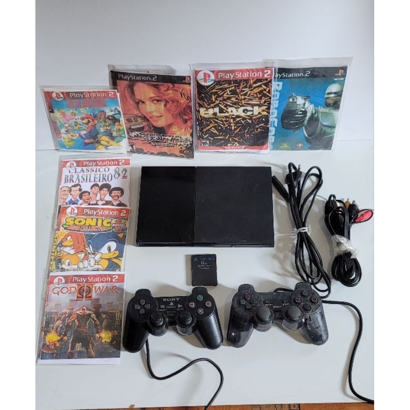 playstation 2 slim completo scph 90006 | Shopee Brasil