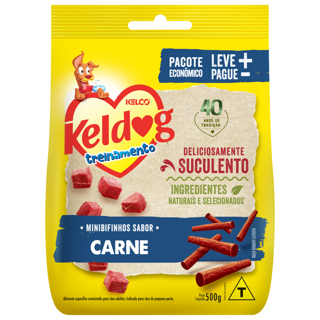 Keldog Bifinho Criadores Mini Sabor Carne - 500g | Shopee Brasil