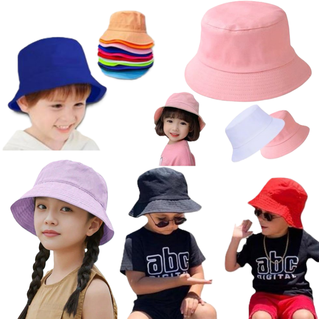 Chapéu Bucket Hat Infantil (1-12 anos) Menina e Menino Jovem, Criança e ...