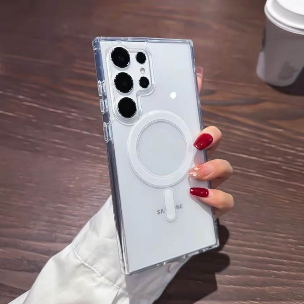 Case Capinha Magnética Magsafe para Samsung galaxy s24 S25 ultra S24 ultra S23 Ultra S23 FE S24 ...