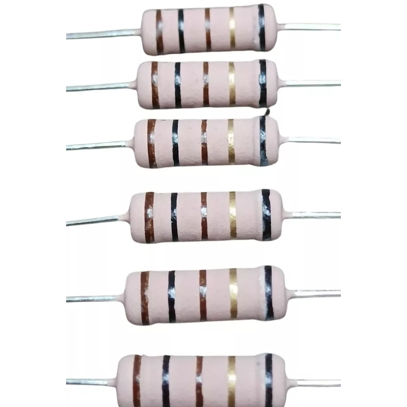 10 RESISTOR DE FIO 100R 5W ( 100 OHMS 5W ) | Shopee Brasil