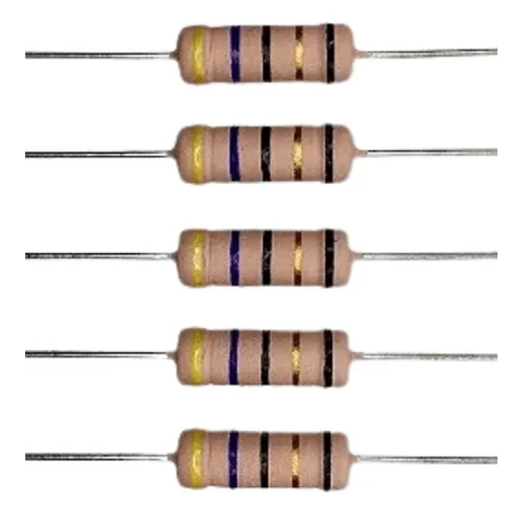 20 RESISTOR DE FIO 47R 5W ( 47 OHMS 5W ) | Shopee Brasil
