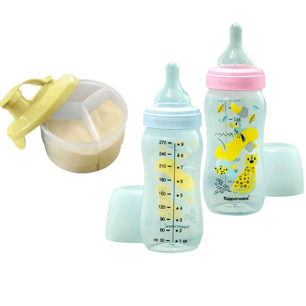 Tupperware mamadeira 270ml 3 fluxos | Shopee Brasil