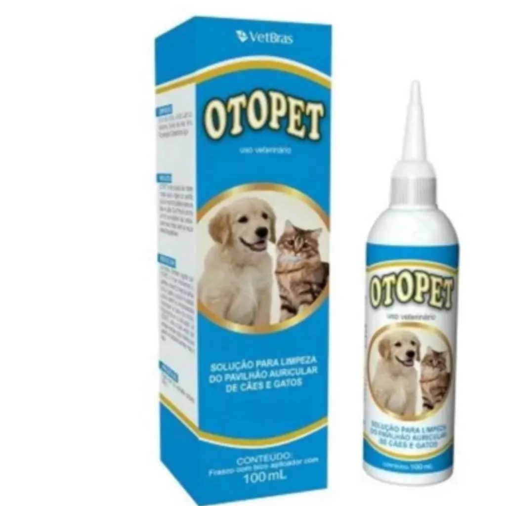 Solução Para Limpeza De Orelhas Otopet 100ml Cães E Gatos | Shopee Brasil