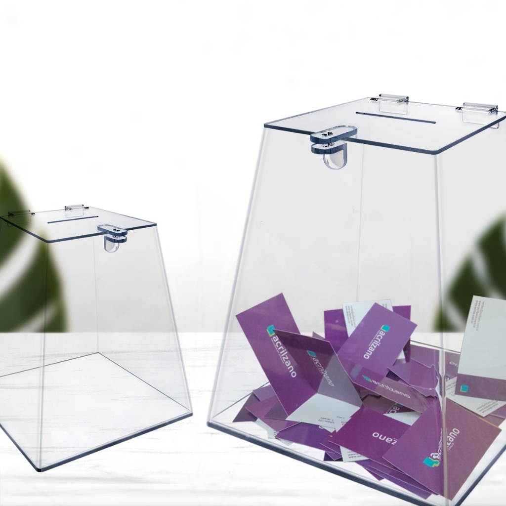 Urna piramidal para sorteios e proteção de valores | Shopee Brasil