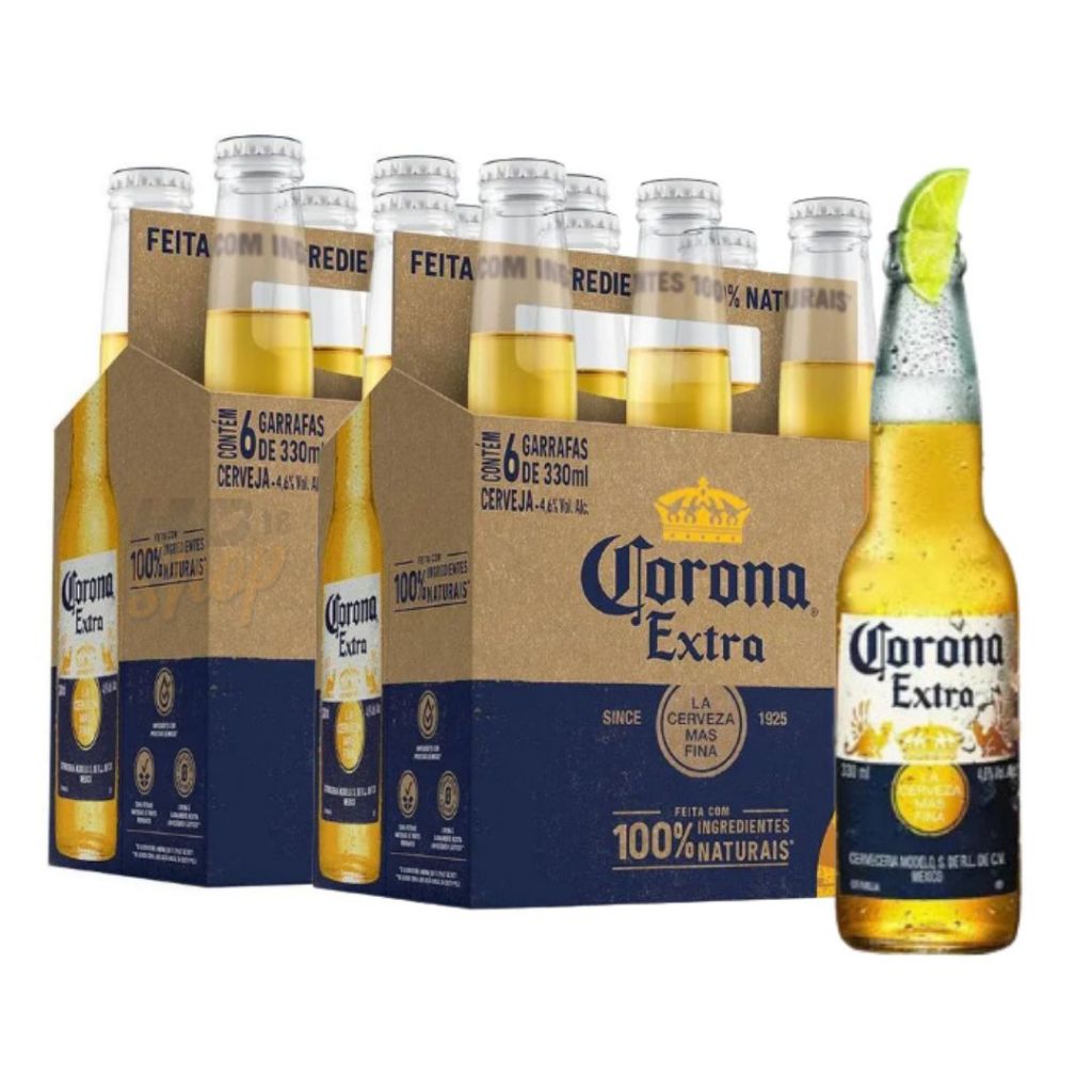 Kit 12 Cervejas Corona Extra Pilsen Long Neck 330ml | Shopee Brasil
