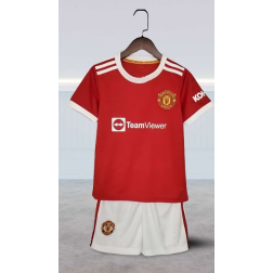 Kit Conjunto Infantil e Juvenil De futebol Manchester United - ENVIO ...