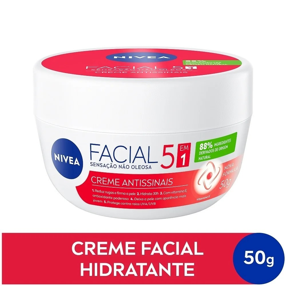 NIVEA - Creme Facial Antissinais - 50g | Shopee Brasil