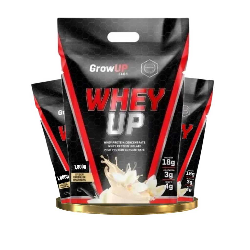 Whey up grow up sabor chocolate 1,8 kg | Shopee Brasil
