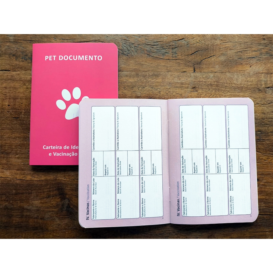 Carteira de Vacinação e Identidade PET DOCUMENTO | Shopee Brasil
