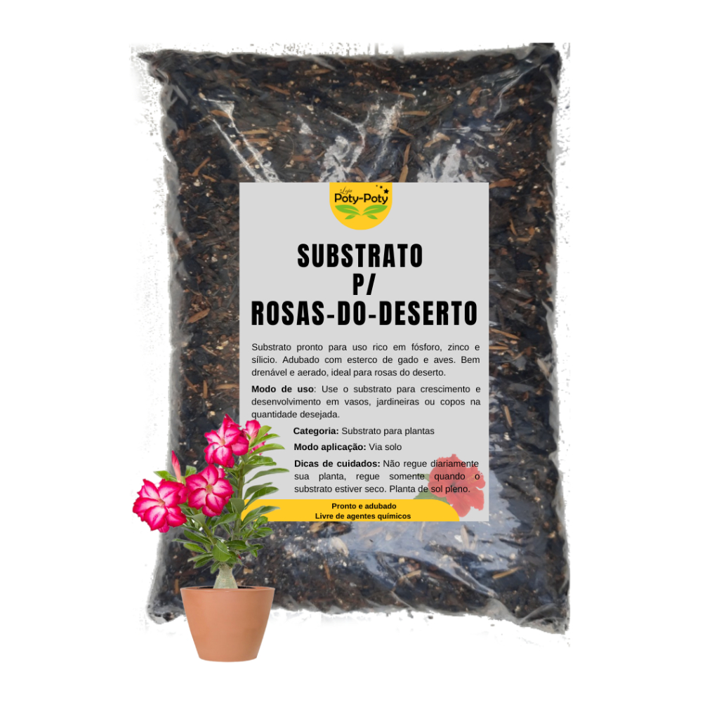 Substrato Para Rosas do Deserto Adubado | Shopee Brasil