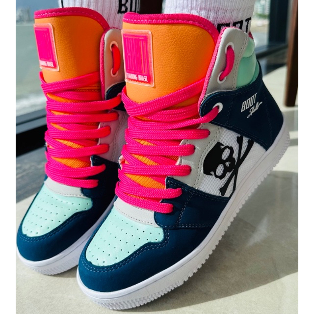 Botinha de Treino Feminino Skull Caveira Academia Especial Treino de ...