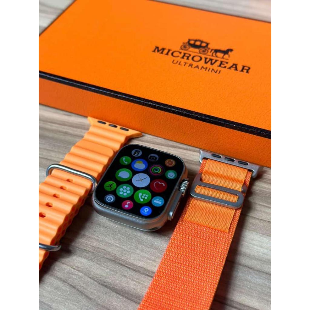 Smartwatch Relógio Inteligente W69 Mini Ultra 9 Mini MicroWear Tela de 1.95 HD Gps 45mm | Shopee ...