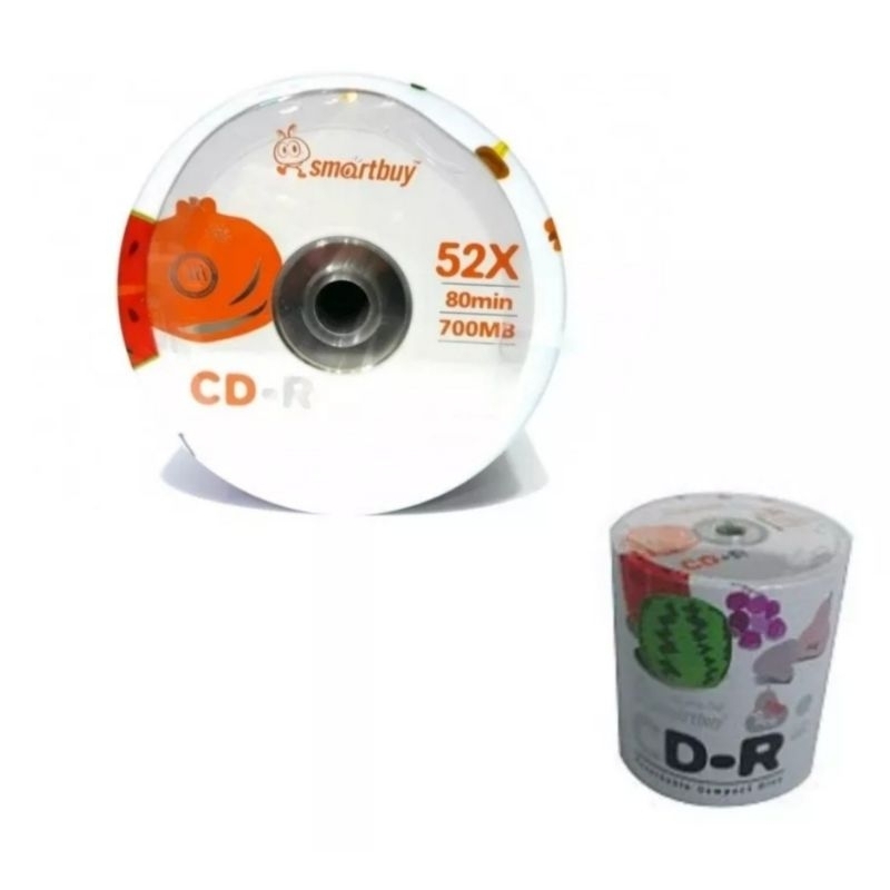 100 CD-R SMARTBUY LOGO 700MB 80 minutos 52x ORIGINAL | Shopee Brasil