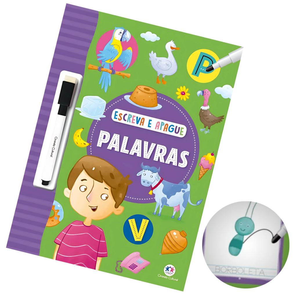 Livro Escreva E Apague: Palavras, De Ciranda Cultural., Vol. 1. Editora ... Livro Escreva E Apague: Palavras, De Ciranda Cultural., Vol. 1. Editora ...