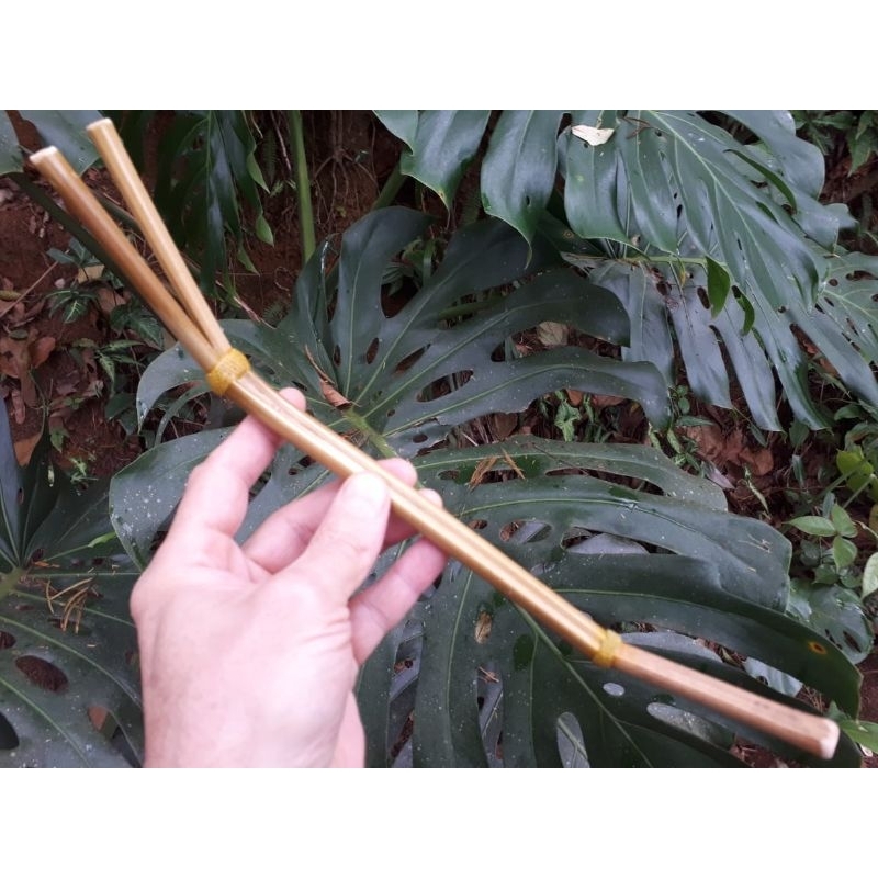 Tepi ( tipi) duplo de bambu natural liso | Shopee Brasil