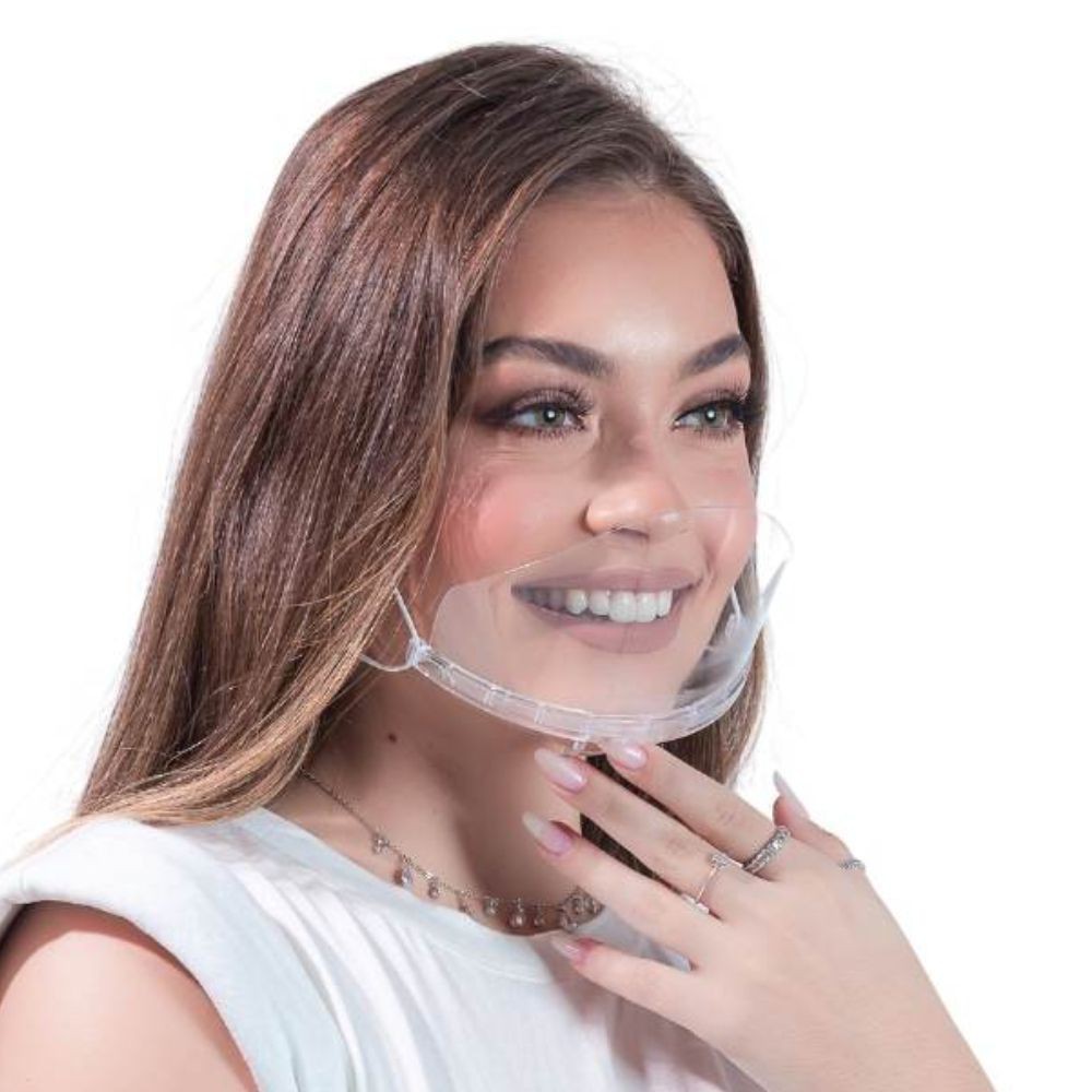 Máscara Transparente Acrílico - Máscara de Proteção Semi facial ...