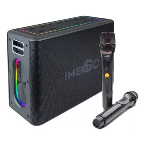 Caixa De Som Imenso IMS-X32 120w Tws Rgb C/ 2 Microfones Sem Fio Cor ...