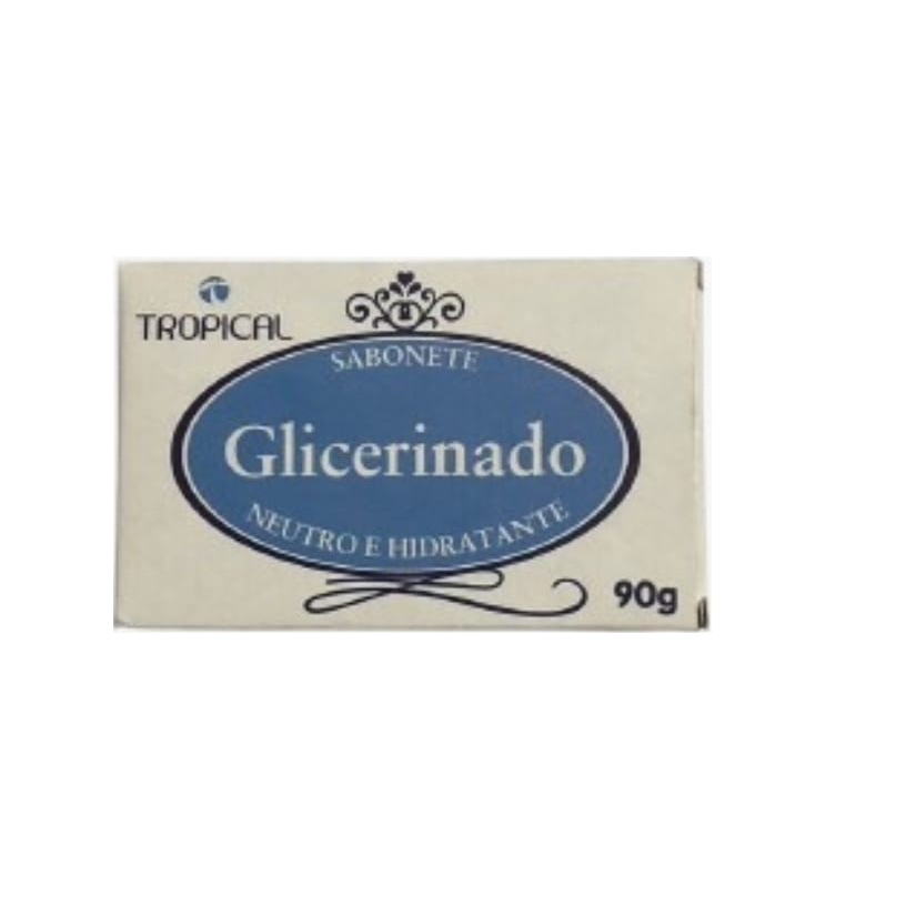 Sabonete barra Glicerinado Neutro e Hidratante Tropical 90g 12 Unidades ...