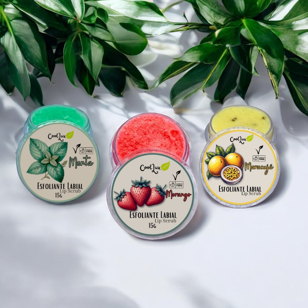 Lip Scrub Esfoliante Labial com Vitamina E Natural hidratante 15G ...