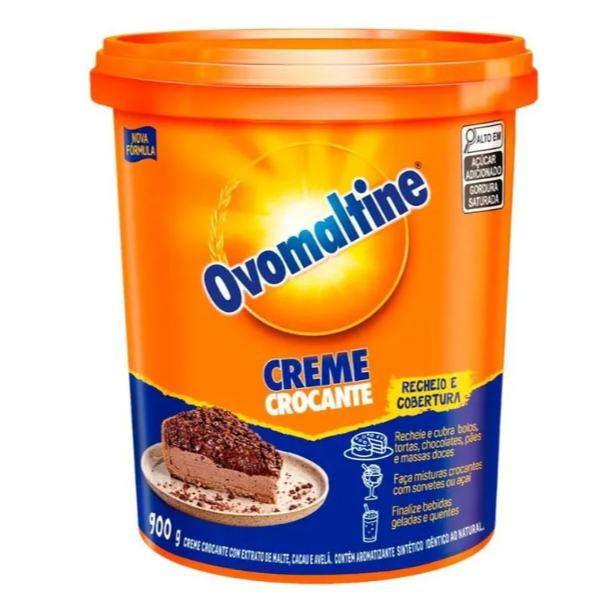 Recheio Chocolate Creme Crocante Pasta E Cobertura De Ovomaltine Cremosa 1kg Pasta Profissional ...