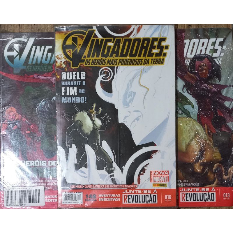 vingadores : os heróis mais poderosos da terra 011,013,016 - kit 3 ...