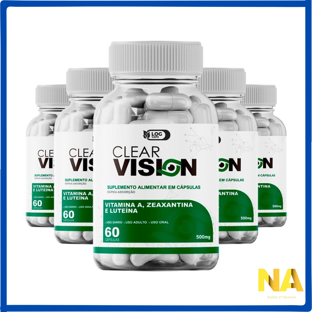 5 Clear Vision-300 Capsulas Formula Exclusica | Shopee Brasil
