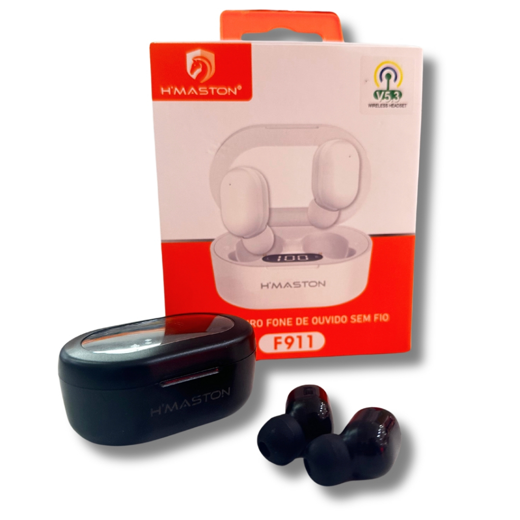Fone de Ouvido Bluetooth com visor Hmaston F911 | Shopee Brasil