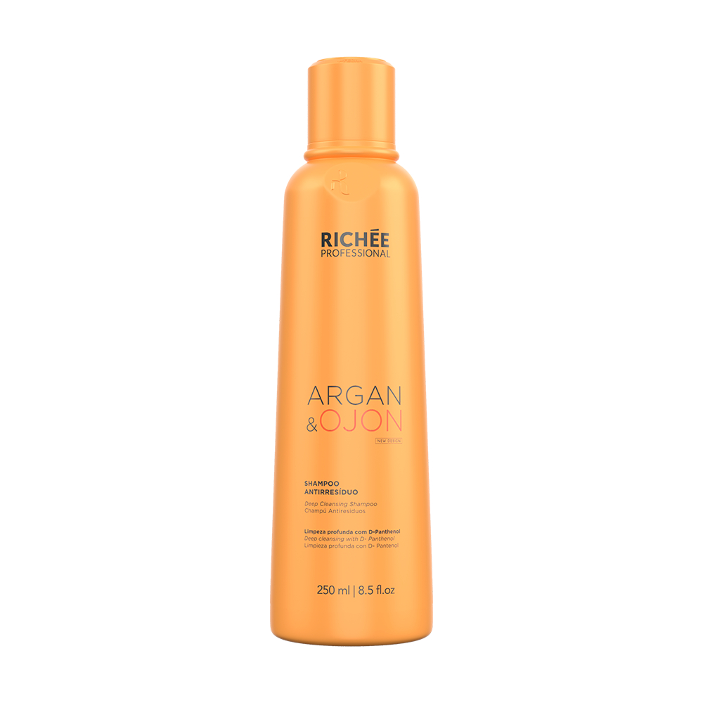 Argan e Ojon Shampoo antirresíduos 250ml Richée Original | Shopee Brasil